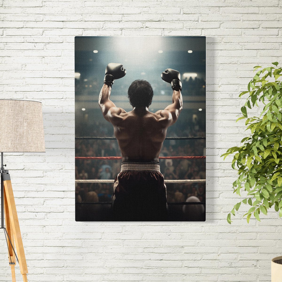 Peinture sur toile - Rocky Balboa - Accessoires de décoration de ...