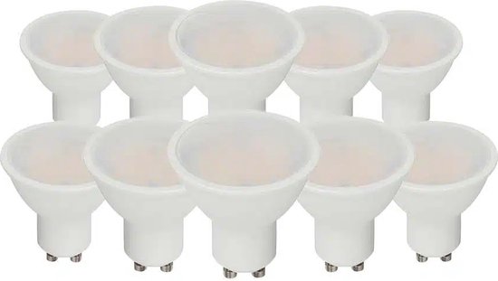 V-tac VT-205 10-pack LED spotjes - GU10 - 4.5W - 400 Lm - 3000K | bol