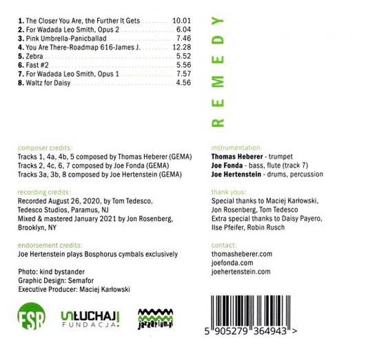 Thomas Heberer - Remedy (CD), Joe Fonda | Muziek | bol