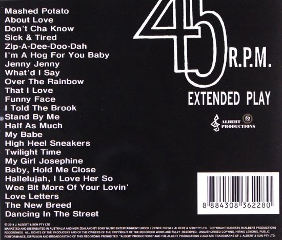 Billy Thorpe: 45 r.p.m. Extended Play [CD], Billy Thorpe | CD (album ...