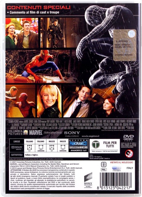 Spider-Man 3 [DVD] (Dvd), Thomas Haden Church | Dvd's | bol.com