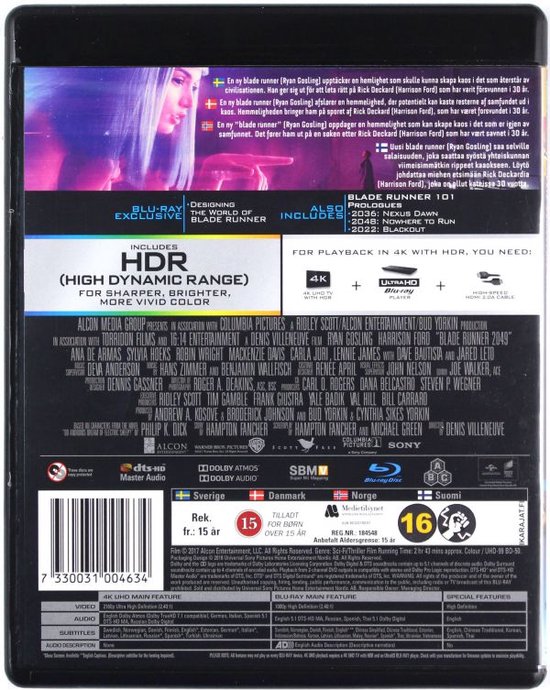 Blade Runner 2049 (4K Blu-Ray), Ana de Armas | Dvd's | bol