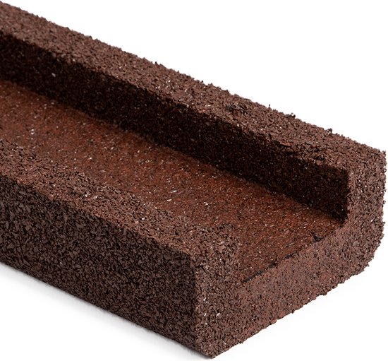 Rubber rand rood | 100x10x6cm | Recycled rubber | bol
