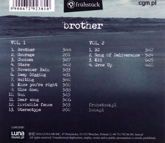 FRUHSTUCK: Brother [CD], Fruhstuck | Muziek | bol