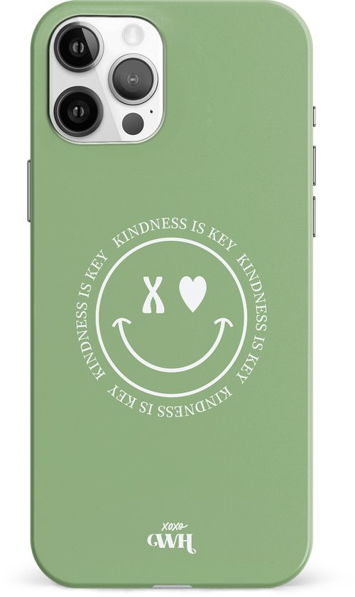 Kindness Is Key - Single Layer - Smiley case hoesje geschikt voor iPhone 12 Pro Max... | bol