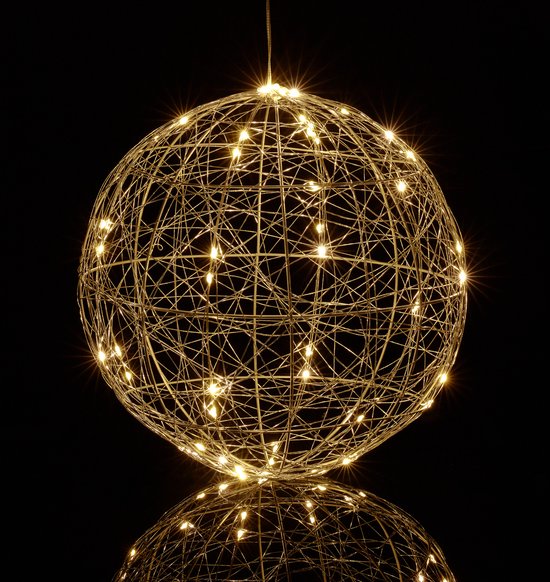 LED lichtbol - kerst - Ø 30 cm - met lang snoer | bol