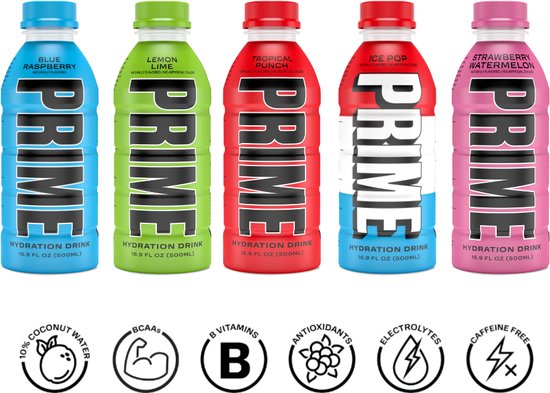 Prime Drink - Hydration - Proefpakket - Ice Pop - Tropical Punch ...