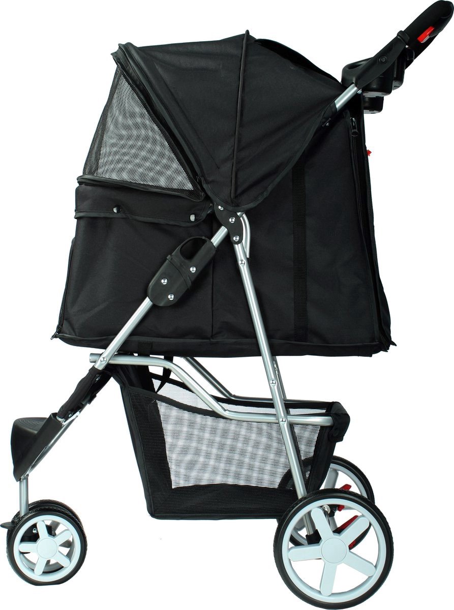 HiPet Inklapbare Hondenbuggy Lars - Zwart | bol.com