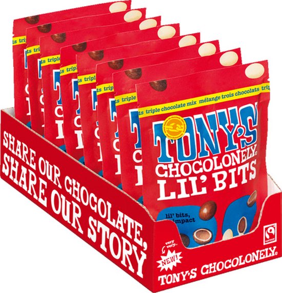Tony's Chocolonely Lil’Bits Triple chocolate mix Tony Chocolonely mini ...