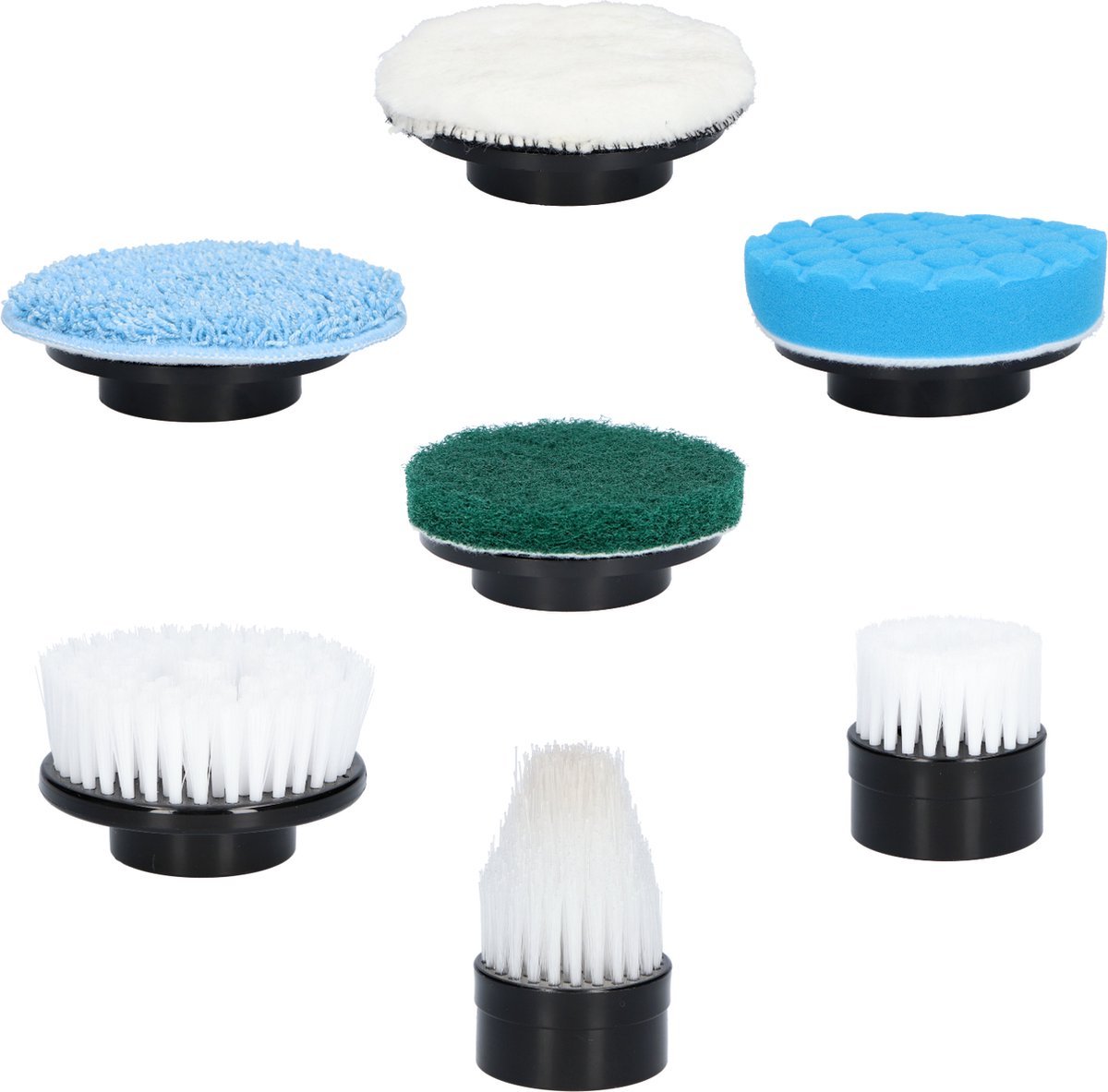 Motionflow schrobber borstel en polijstschijf set - navulling 7st | bol