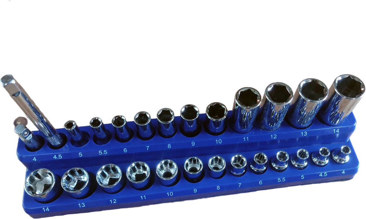 Magnetische doppenhouder / dophouder voor lange en korte 1/4" doppen ...