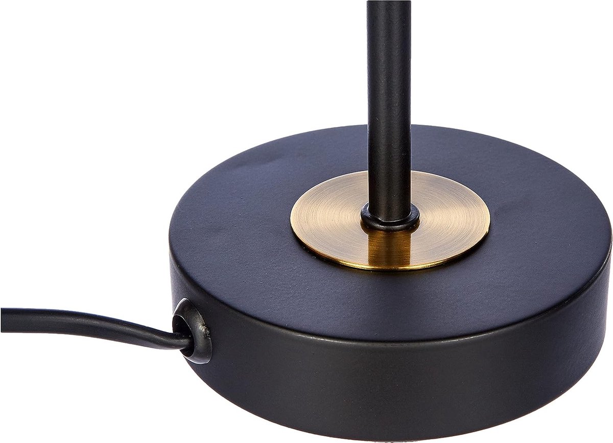 Zwart gouden LED Tafellampen met schakelaar - Nachtlampen - 26 cm - Set ...