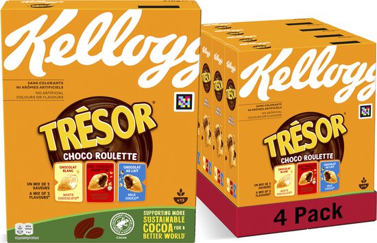 4x Kellogg's TRESOR Choco Roulette 410 gr | bol