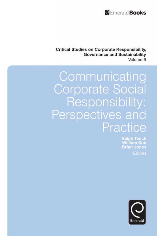 Communicating Corporate Social Responsib | 9781783507955 | Brian Jones | Boeken | bol