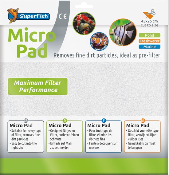 Superfish Micropad - Filtermateriaal - 45 x 25 cm | bol