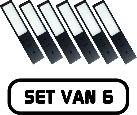 SMART LEDesign | LED Style SET 6 Zwart onderbouwverlichting ...