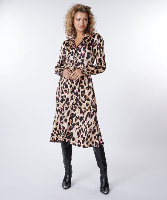 Jurk Leopard print midi ESQUALO | bol.com