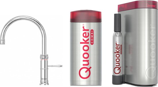 Quooker Classic Fusion round met COMBI boiler en CUBE reservoir 5-in-1 ...