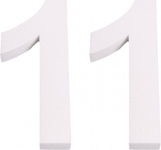 Piepschuim 11 cijfer 25 cm | bol