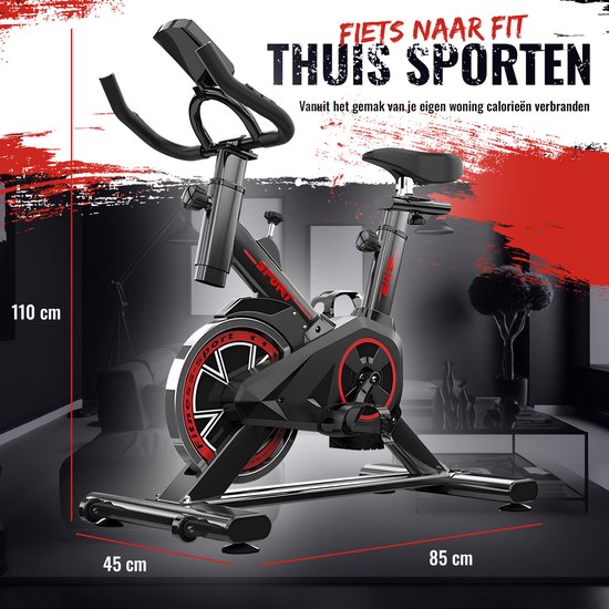 Luxe Hometrainer - Fitness Fiets/ Tot 120KG/ Hometrainer/ 3 Niveaus ...
