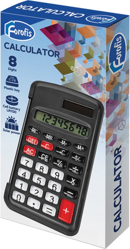 Kleine Rekenmachine Zakformaat 10x6 CM - Rekenmachine voor School of ...