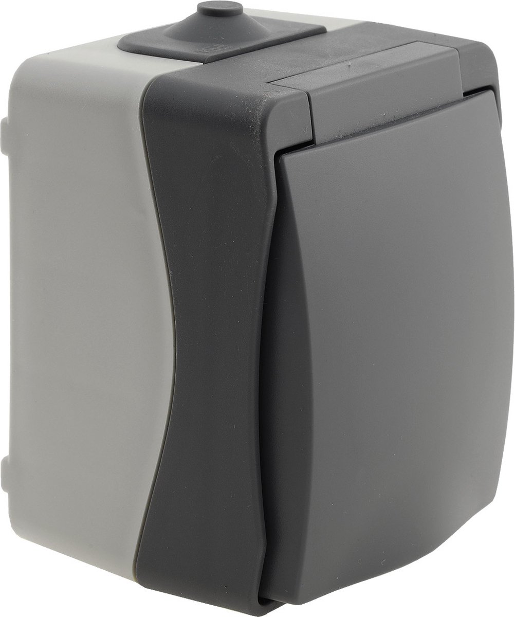 Buiten wandcontactdoos opbouw - Enkele wandstopcontact IP54 ...