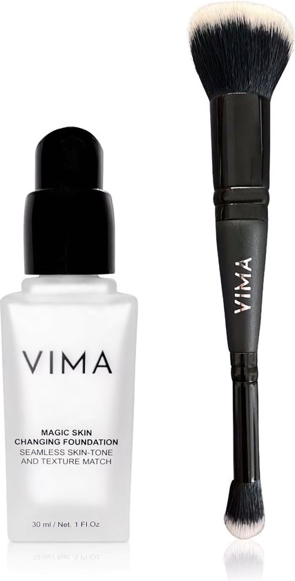 VIMA Changing Foundation + 2-in-1 Cruelty-Free Brush ...