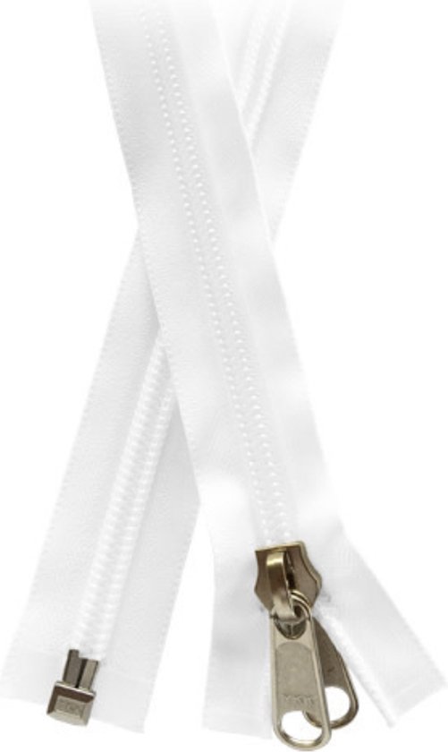 YKK - Rits Spiraal - Deelbaar - 10mm - Wit - 100 cm | bol