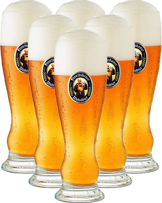 Franziskaner - Bierglas Weizen 500 ml - 6 stuks | bol