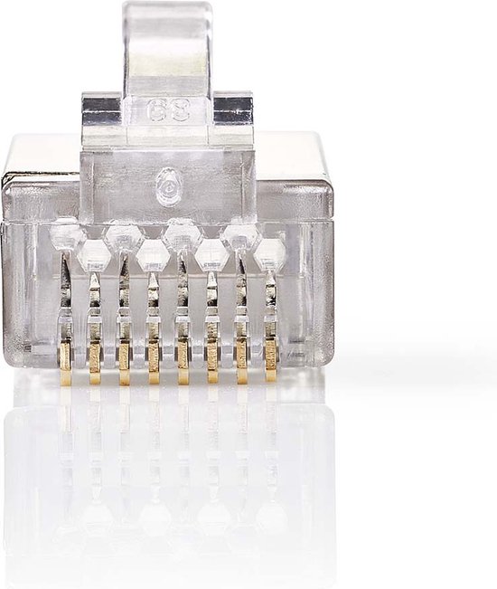 Nedis RJ45-Connector - Male - Stranded STP CAT6 - Recht - Verguld - 10 ...
