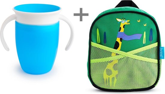 Munchkin Combi Miracle 360 Trainer Cup Blauw + By My Side Rugzak ...