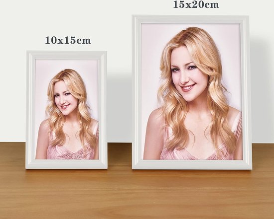Witte fotolijst set van 5, 15 x 20 cm, fotolijst met HD-acrylglas ...
