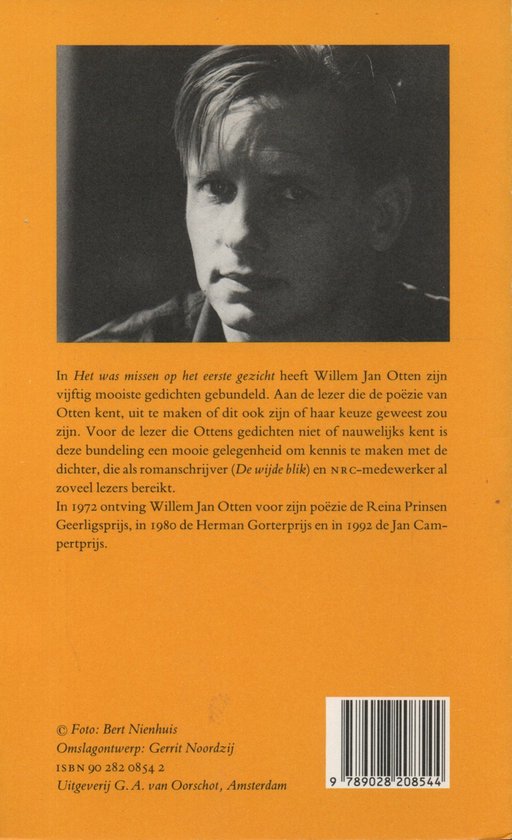 Was missen op het eerste gezicht, Willem Jan Otten | 9789028208544 ...