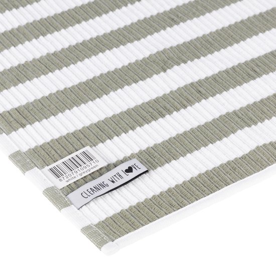 Livello Vaatdoek White/Grey Green 12 stuks | bol.com