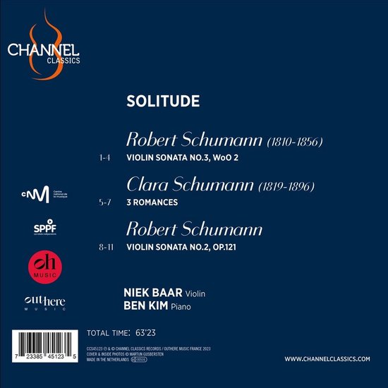Niek Baar & Ben Kim - Robert & Clara Schumann: Solitude (CD), Niek Baar & Ben Kim | Muziek | bol