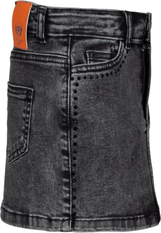 Dutch Dream Denim-Girls Grijze korte rok Inzi met studs-Grey | bol