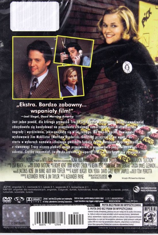 Election [DVD] (Dvd), Matthew Broderick | Dvd's | bol