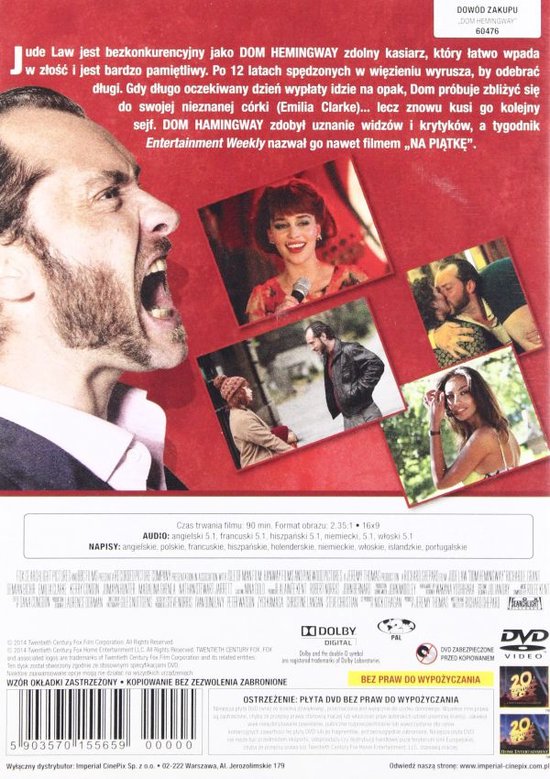Dom Hemingway [DVD] (Dvd), Jude Law | Dvd's | bol