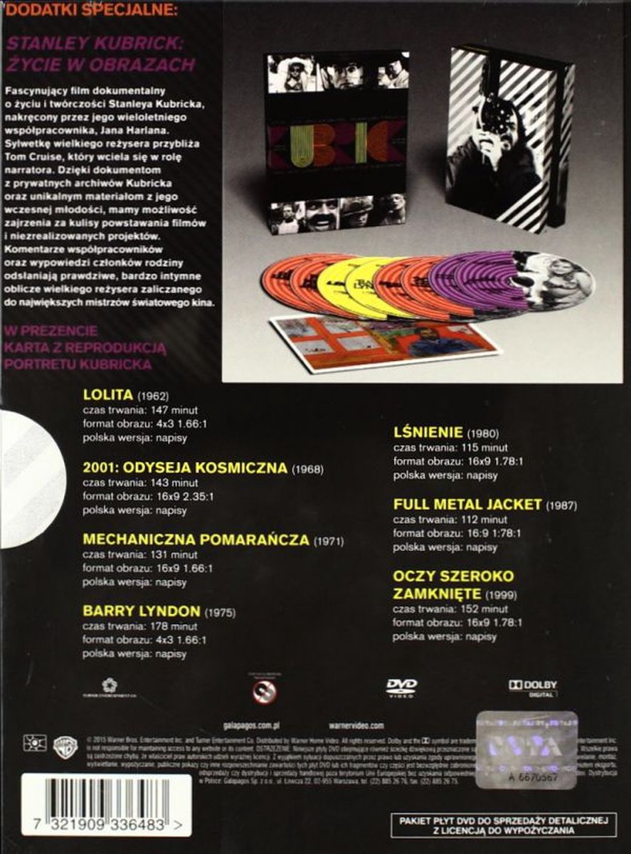 Stanley Kubrick, Masterpiece Collection [8DVD] (Dvd), Anne Flack | Dvd ...