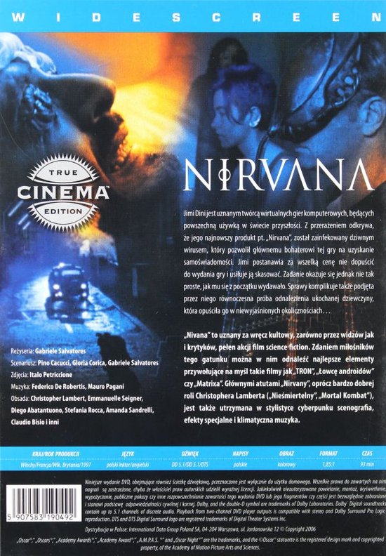 Nirvana [DVD] (Dvd), Diego Abatantuono | Dvd's | bol