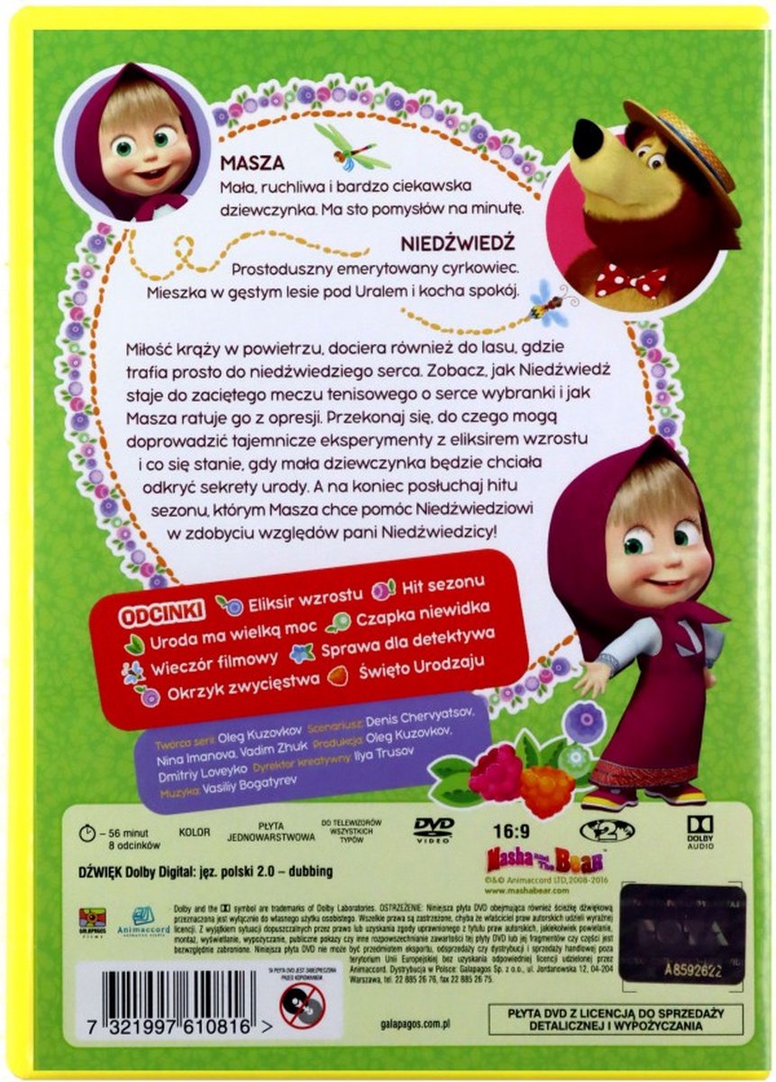 Masha i Medved [DVD] (Dvd), Alina Kukushkina | Dvd's | bol