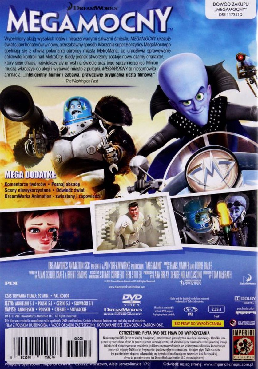 Megamind [DVD] (Dvd), Will Ferrell | Dvd's | bol