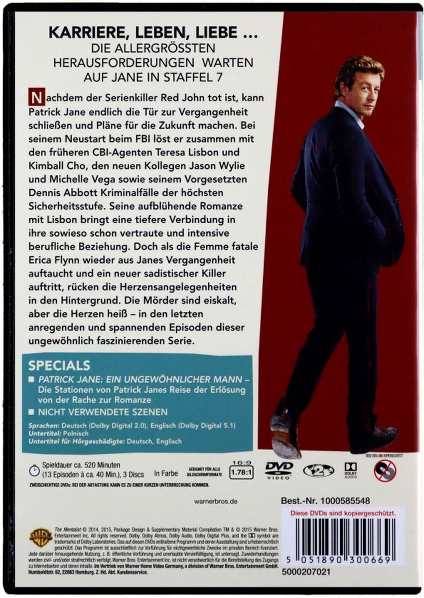 The Mentalist: Staffel 7 (Dvd), John Troy Donovan | Dvd's | bol