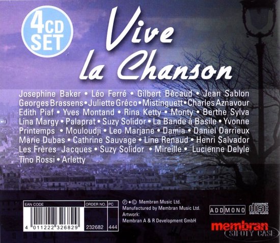 Vive La Chanson, various artists | Muziek | bol