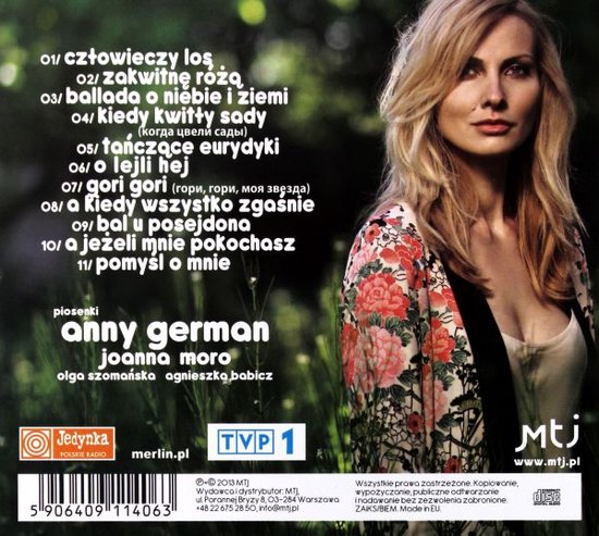 Joanna Moro: Piosenki Anny German (Anna German) (digipack) [CD ...
