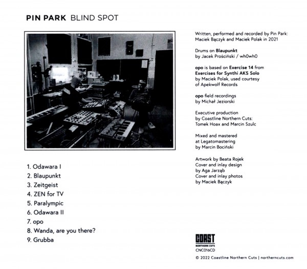 Pin Park: Blind Spot [CD], Epis Dym Knf | Muziek | bol