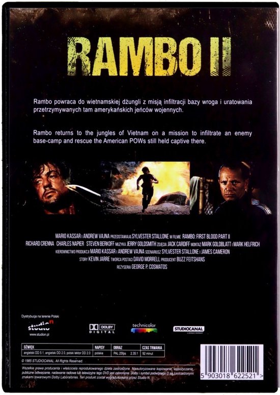 Rambo: First Blood Part II [DVD] (Dvd), Charles Napier | Dvd's | bol