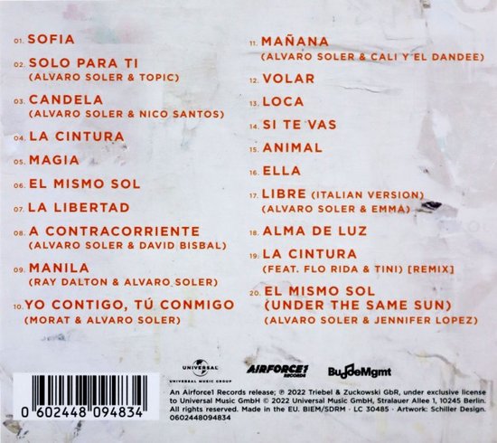 Alvaro Soler: The Best of 2015-2022 [CD], Alvaro Soler | Muziek | bol