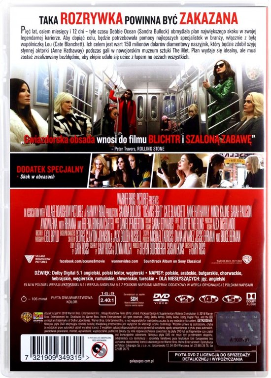 Ocean's Eight [DVD] (Dvd), David Gibson | Dvd's | bol