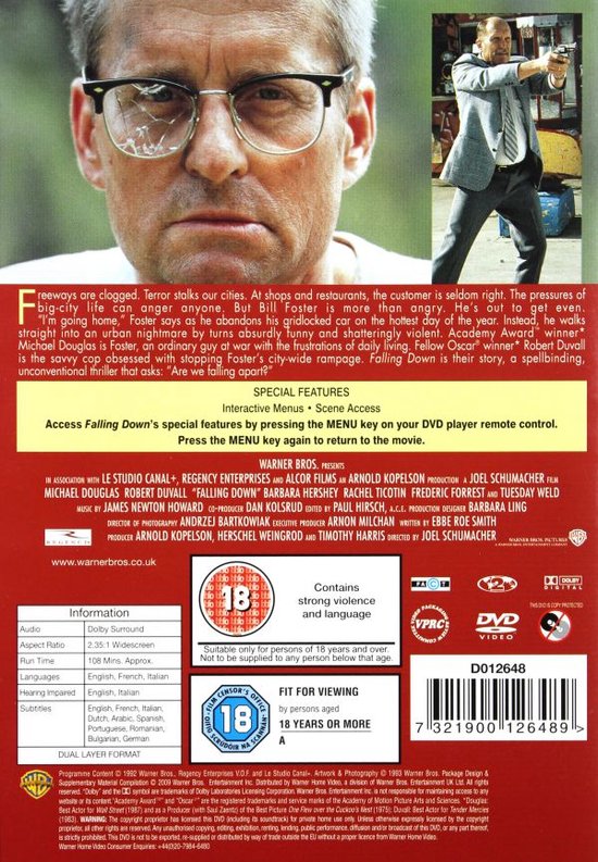 Falling Down (Dvd), Barbara Hershey | Dvd's | bol